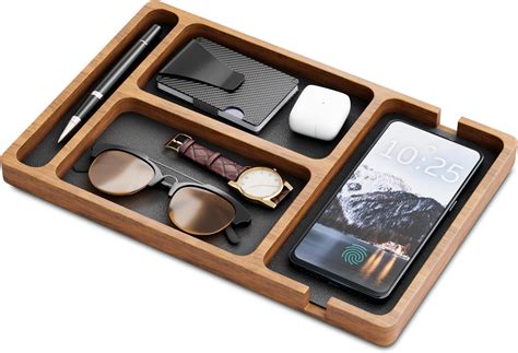 Nordik Leather Valet Tray Sahara Gray Premium Vegan