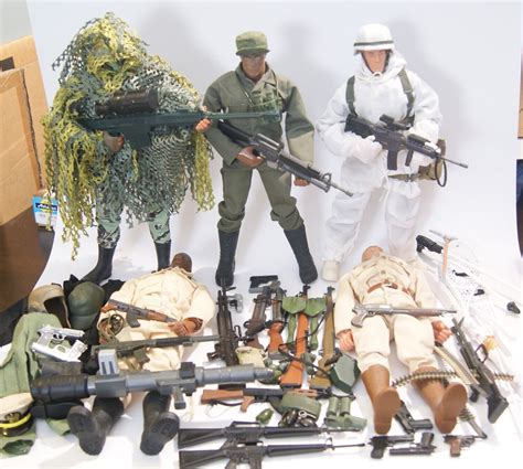 16 Scale Gi Joe 1990s 5 Action Figure Lot Guns Accessories Hasbro