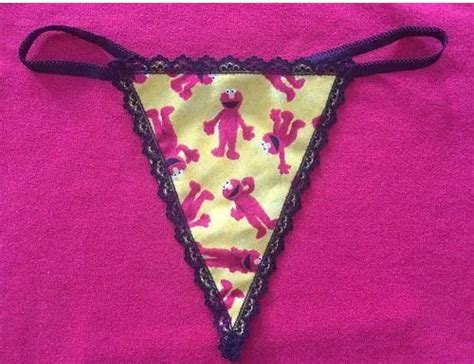 New Womens Elmo Sesame Street String Thong Panty Underwear Etsy
