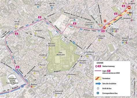 Ligne 5 Du Tramway Modification De La Circulation à Louest De