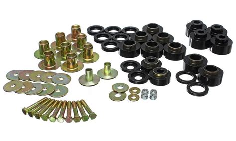 Energy Suspension Black Body Mount Set Fits 1968 1972 Chevrolet