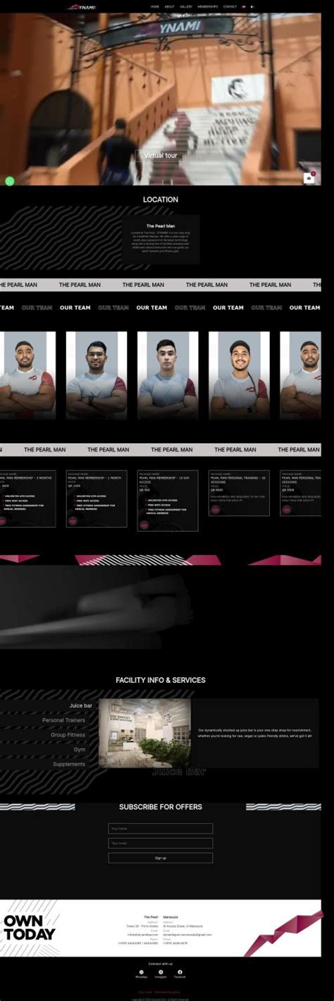 Codevision Portfolio Dynamik Quatar Man Woman Fitness Center