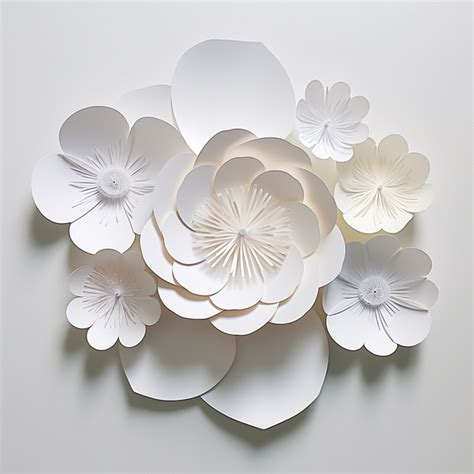 Flower Is A White Paper Flower Background High Resolution Flower