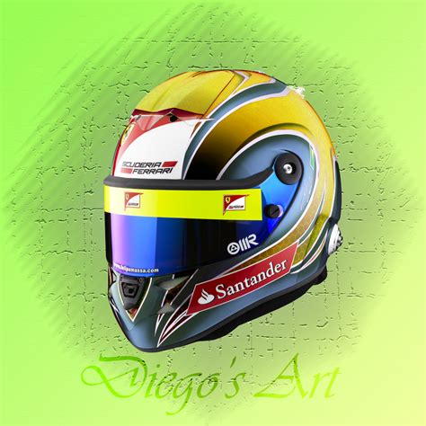 Diegos Art Capacete Felipe Massa Variação De Cores