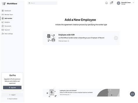 Employee Information Creation Wireframe Visily