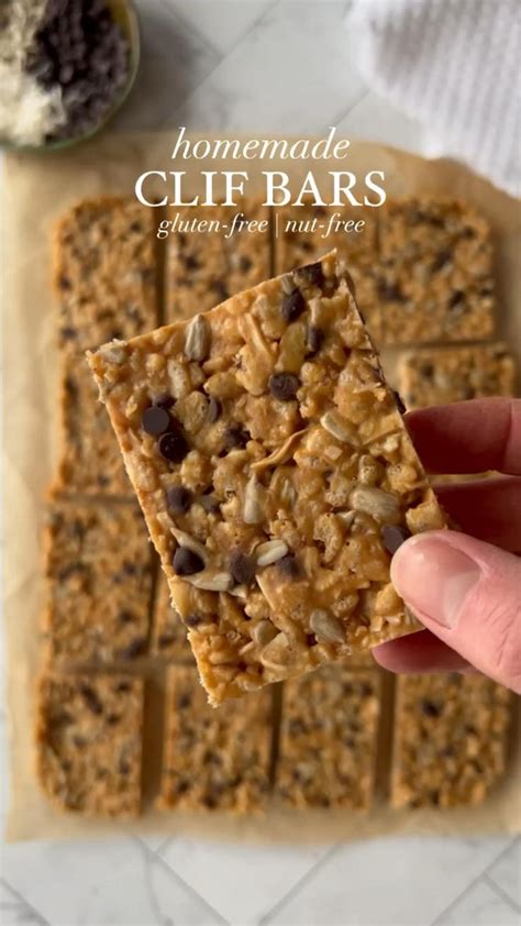 Homemade Chocolate Chip Clif Bars Recipe Granola Recipe Bars