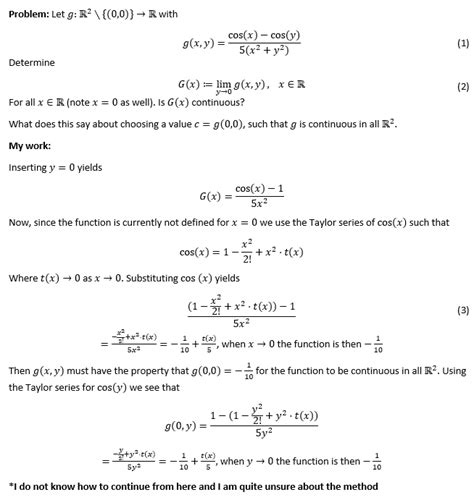 Calculus Approach To Limitcontinuity Problem With Multiple Variables
