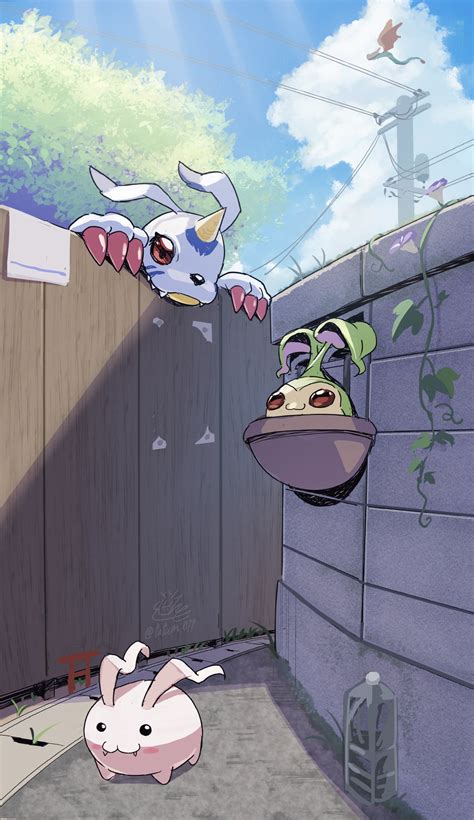 Gabumon Tokomon And Tanemon Digimon Drawn By Tatsumipanneko
