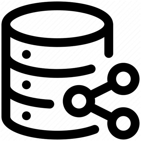 Data Database Server Network Storage Connection Sharing Icon