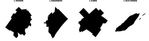 L Amiante L Assomption L Erable L Ile D Orleans Outline Maps