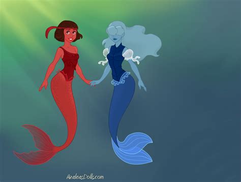 Steven Universe Ruby And Sapphire Mermaids By Sweetheart1012 On Deviantart