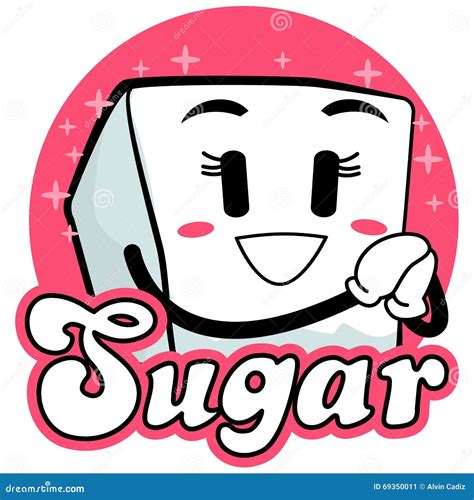 Cube Sugar Mascot Cartoon Vector 69350011