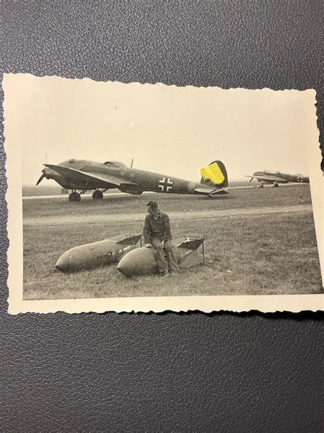 Foto Heinkel 111 Mit Bomben Ca 9x65 Cm Eur 1000 Picclick De