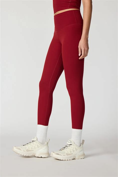 Ribbed Legging Merlot Mpg Sport
