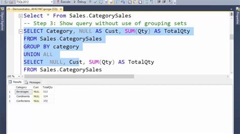 52 grouping sets in sql youtube