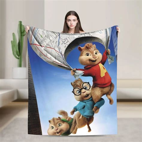 A Alvin And The Chipmunks Blanket Cover Plush Throw Blanket Bedding