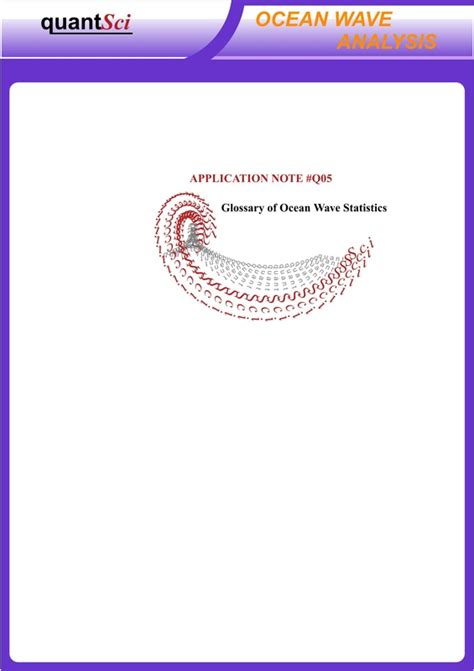 Ocean Wave Analysis Glossary Science Resource Asia
