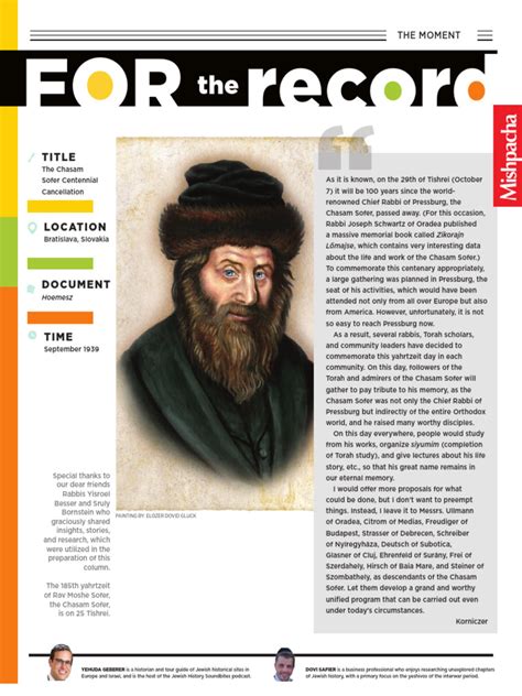 The Chasam Sofer Centennial Cancellation Jewish Heritage Europe Pdf