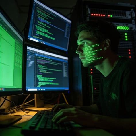 Free Coding Through Night Image Programmer Coding Developer