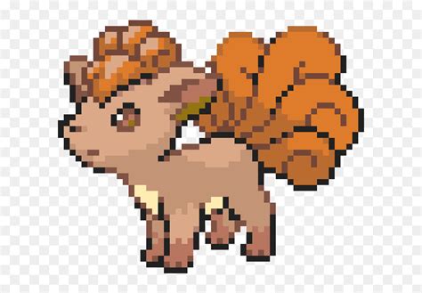 Pixel Art Pokemon Vulpix Png Download Pokemon Pixel Art Vulpix