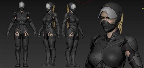 Gril Robot Sci Fi 3d Model By Jaka Ardian