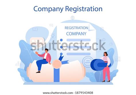 New Company Registration Business Start Form Stock Vector Royalty Free
