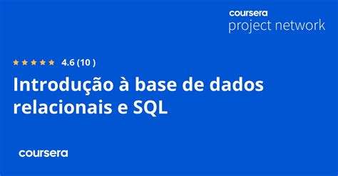 Introdução à base de dados relacionais e SQL Coursya