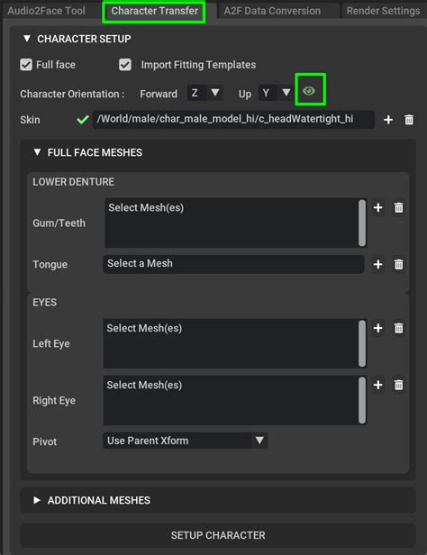 Hide Default Up Axis In The View Audio2face Closed Nvidia