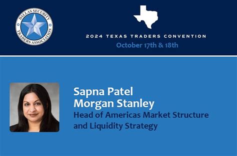 The Dsta Is Thrilled To Welcome Sapna Patel To The 2024 Texas Traders