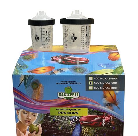 Premium Quality Pps Cups Spray Gun System Refill Kit With Lids And