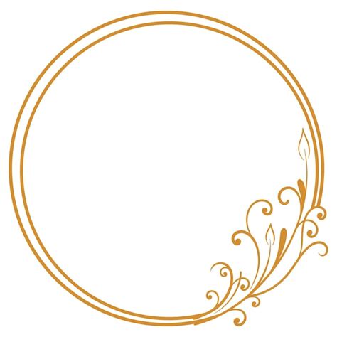 Round Frame Vector Decorative Circle Frames Stock Illustrations
