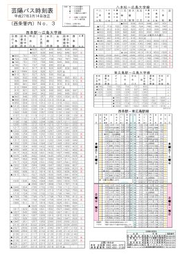 芸陽バス 路線図