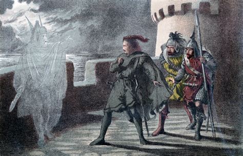 Amleto Vede Il Fantasma Di Suo Padre Sulle Mura Del Castello Di Elsinore