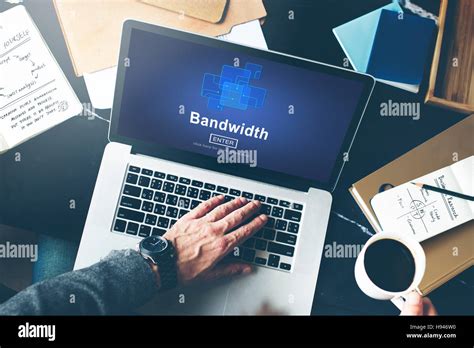Bandwidth Broadband Connection Data Information Internet Concept Stock