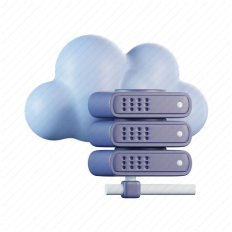 cloud server database storage hosting network icon download on