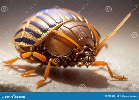 Bedbug Close Up Of Cimex Hemipterus Bed Bug Ai Generative Macro