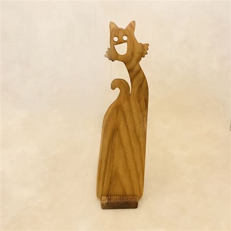 Wooden Happy Cat Spatula Burford Woodcraft