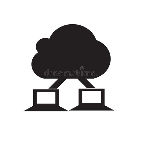 Cloud Computing Icon Vector Sign And Symbol Isolated On White