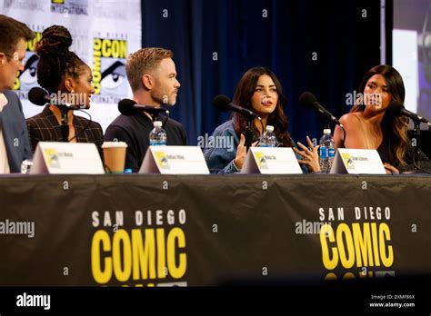 Nathan Fillion From Left Mekia Cox Shawn Ashmore Jenna Dewan And