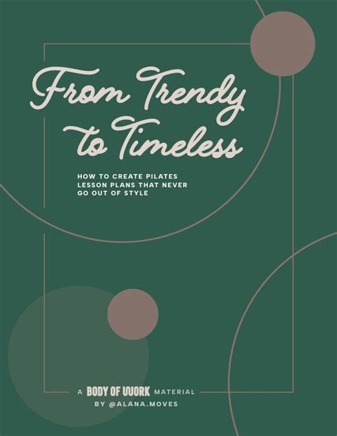 Pilates Lesson Planning Guide Etsy