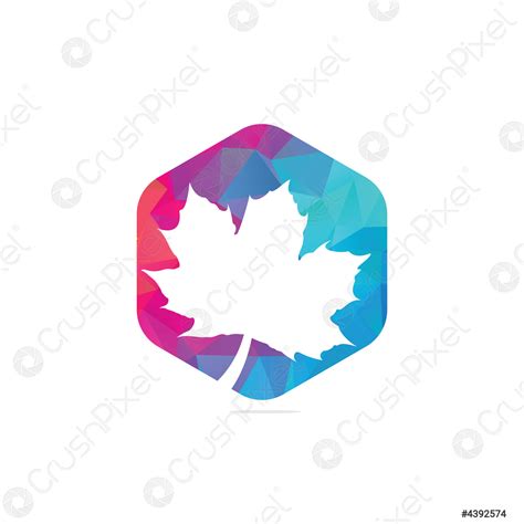 Red Maple Leaf Logo Icon Design Template Vector Stock Vector 4392574 Crushpixel