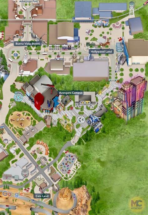Disney California Adventure Map Disney And More Disney California