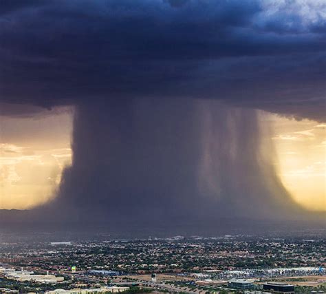Amazing Picture Of A Microburst Storm Captured Over Arizona Is A Real