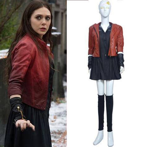 Avengers 2 Age Of Ultron Scarlet Witch Cosplay Costume Wanda Maximoff Dress