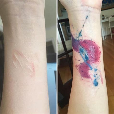 10 Scar Covering Tattoos With Amazing Stories Behind Them Bored Panda