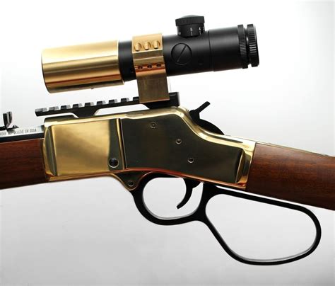 Brass Scout Scope For Henry Big Boy And Henry Lever Action Rifles Ebay