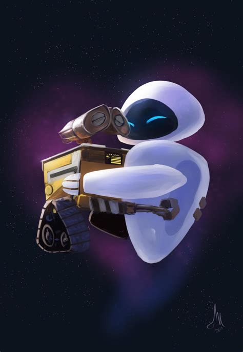Wall E And Eve Art By Kjara Grissaecrim Rpixar
