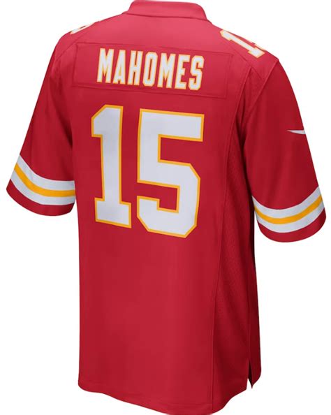 Patrick Mahomes Jersey Red Kc Chiefs Adult Nike Game Jersey