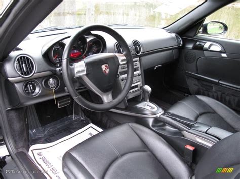 Black Interior 2008 Porsche Cayman Standard Cayman Model Photo