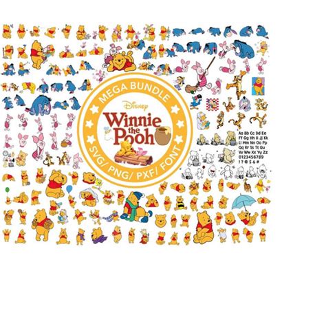 Winnie The Pooh Bundle Png Pooh Bear Png Winnie The Pooh P Inspire
